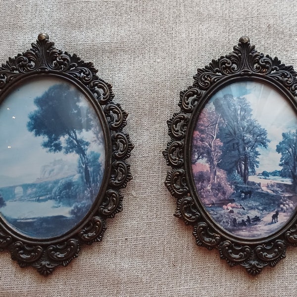 Brass Oval Frames - Etsy