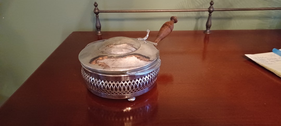 Crescent Silverware Mfg Co Silverplate Vintage Serving Bowl and Fire ...
