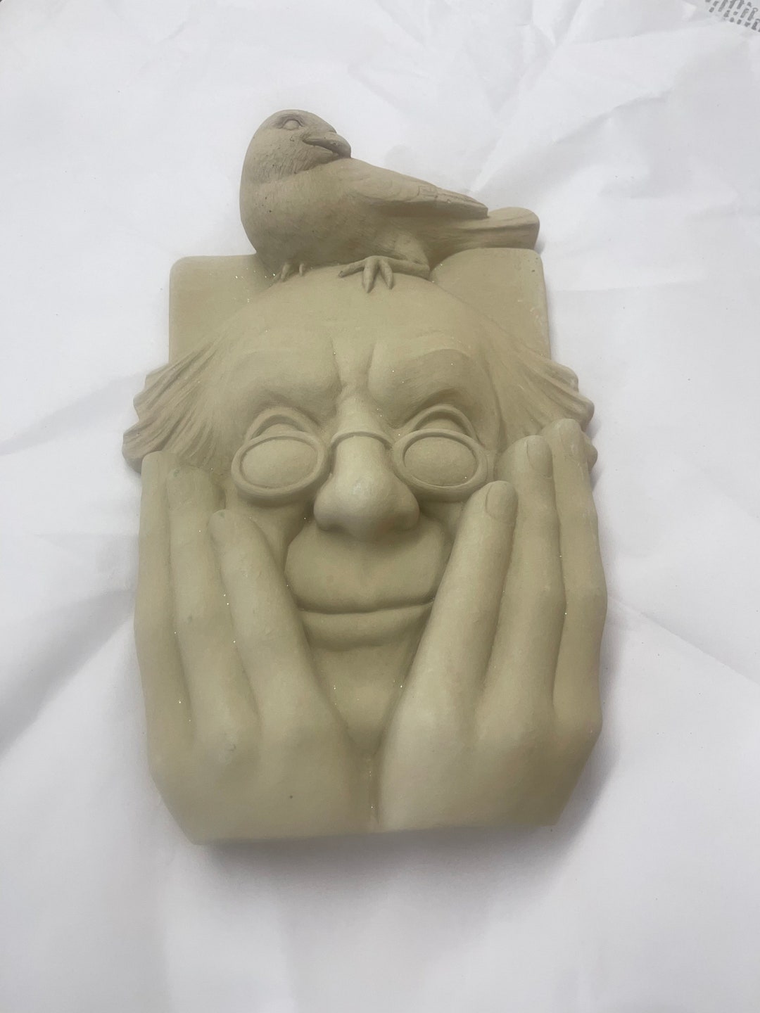 Garruth Studios 1995 Signed the Birdwatcher Cement Figure Garden Art - Etsy