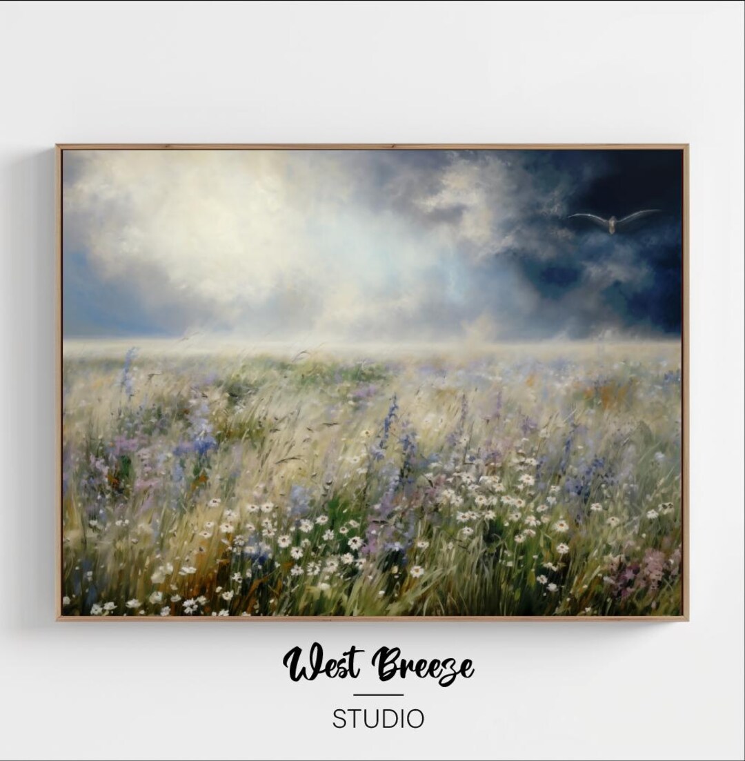 Poster - "dragon Flower". (physical Poster) A Dragon Over A Wildflower ...