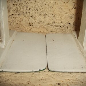 CROSS BOOKENDS Cast Iron Howell Evans Tennessee Vintage White Metal ...