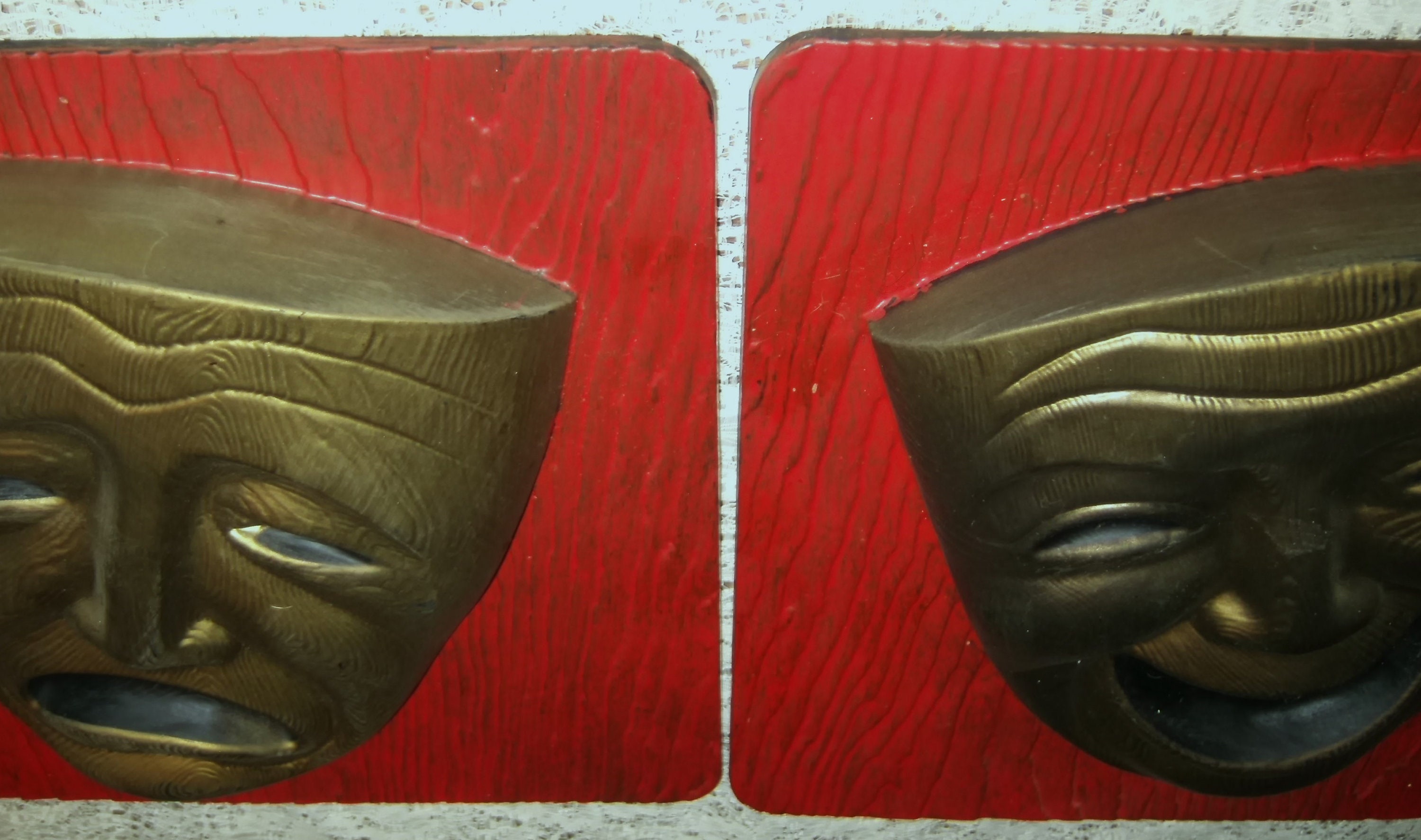 MCM Miller Studio Theater Masque Mask Plaques Wall Decor Vintage 1955 ...