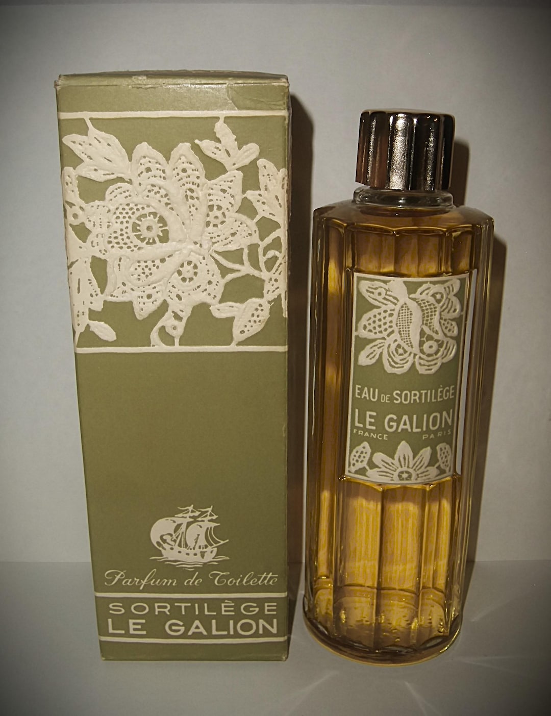 Le Galion Sortilege BOTTLE France Paris French Parfum De Toilette Glass ...