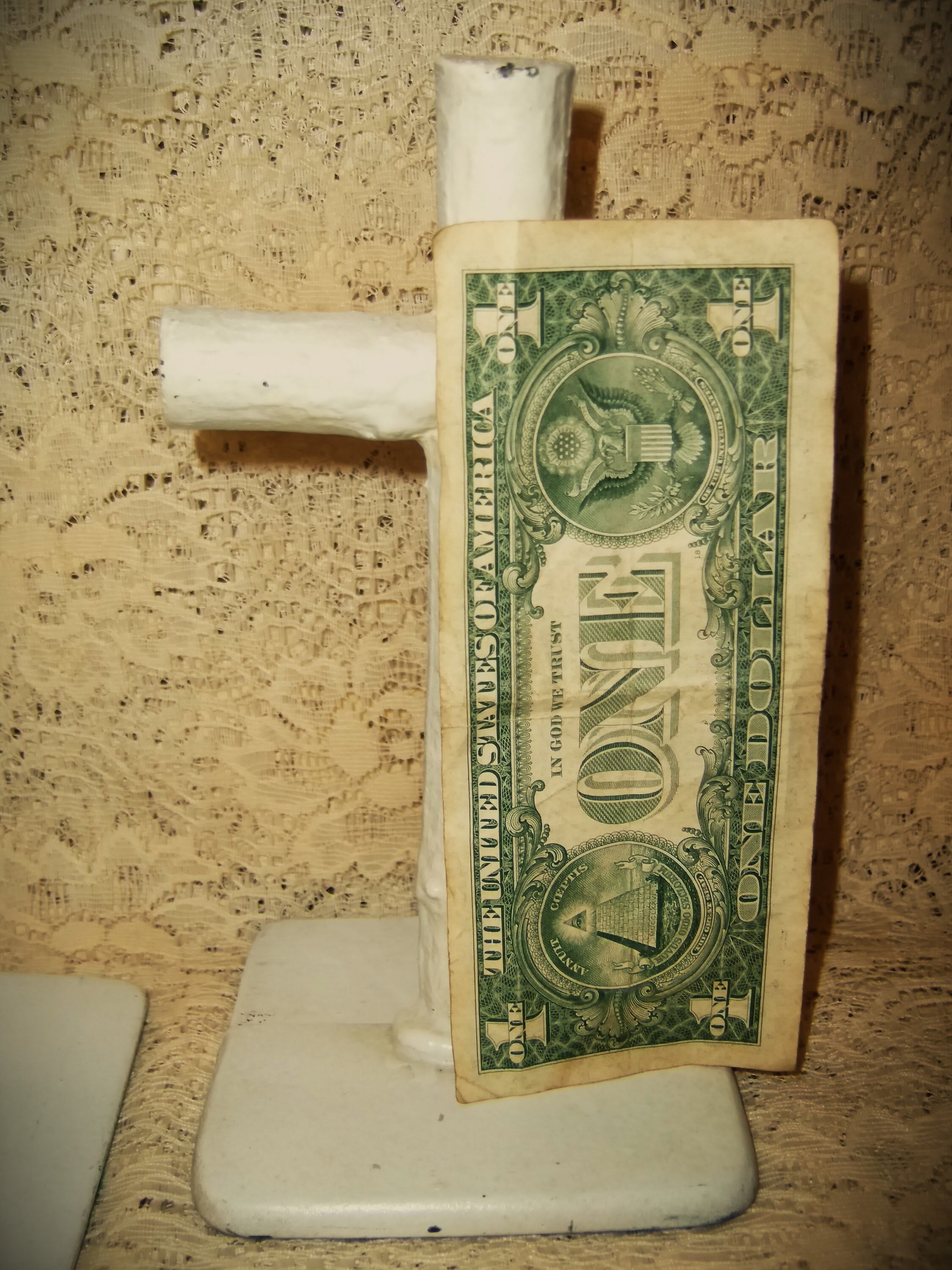 CROSS BOOKENDS Cast Iron Howell Evans Tennessee Vintage White Metal ...