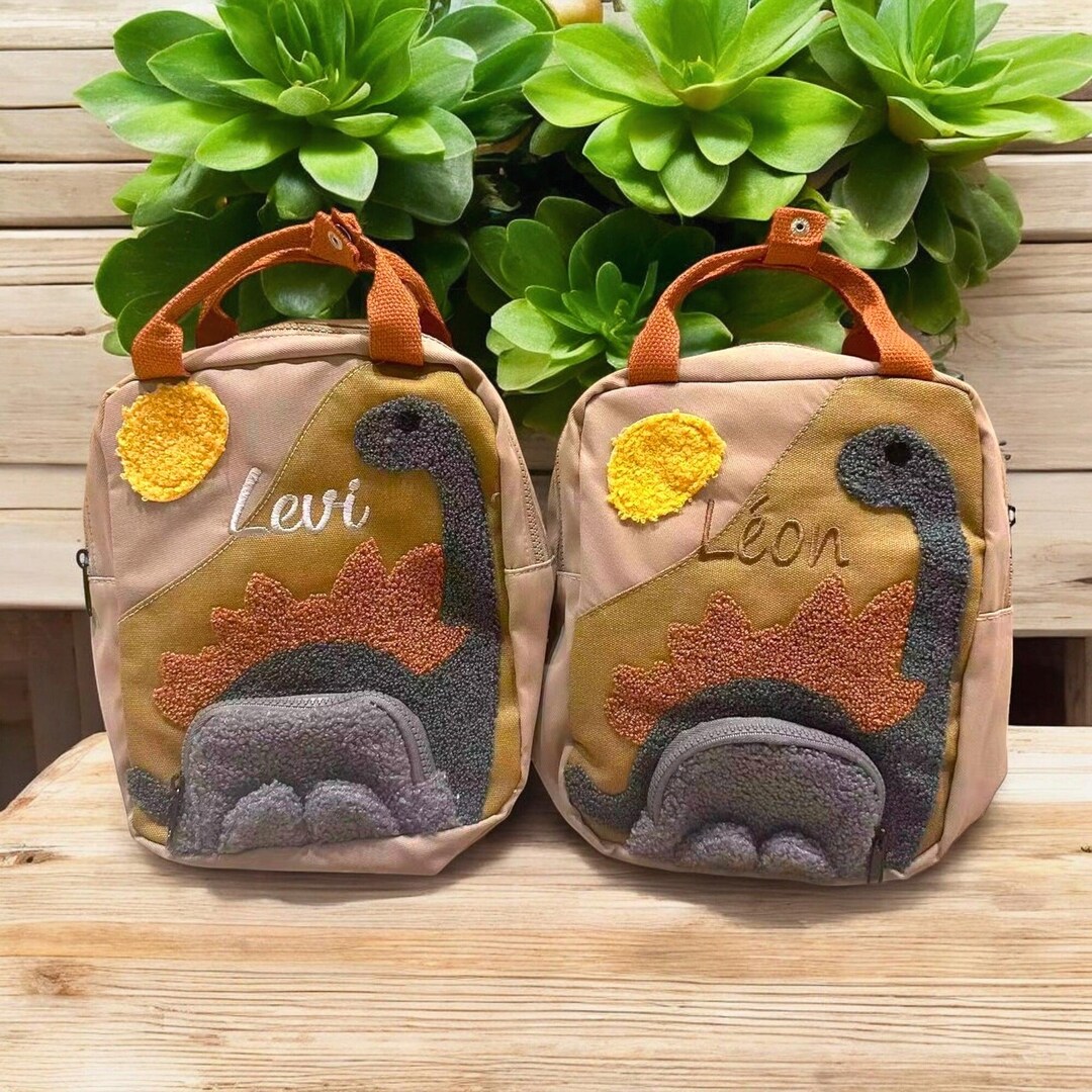 Personalized Dinosaur Backpack for Toddlers, Custom Embroidered Dino ...
