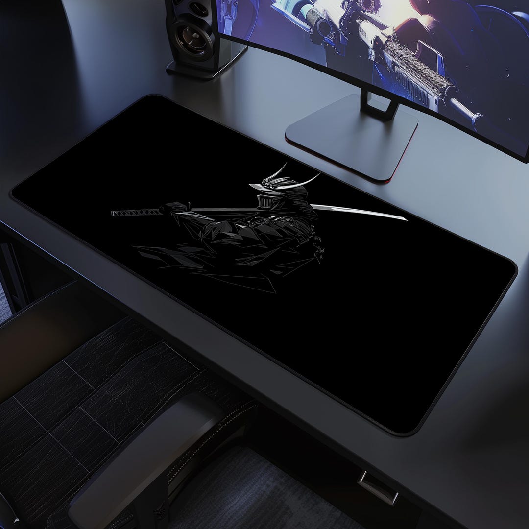 Samurai Mousepad, Samurai Desk Mat, Japanese Mousepad, 10 Different ...