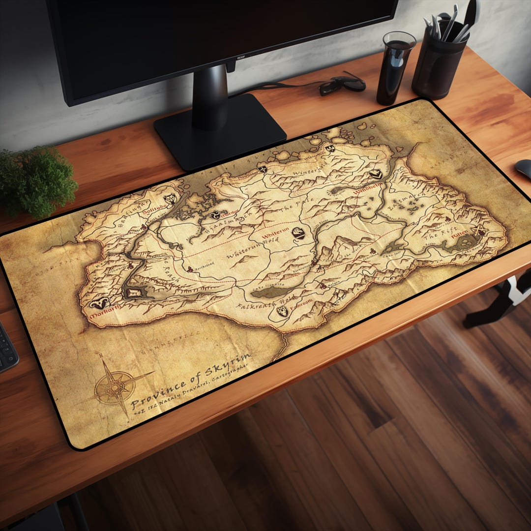 The Elder Scrolls Mouse Pad, 10 Different Sizes and Led Options, Gaming ...