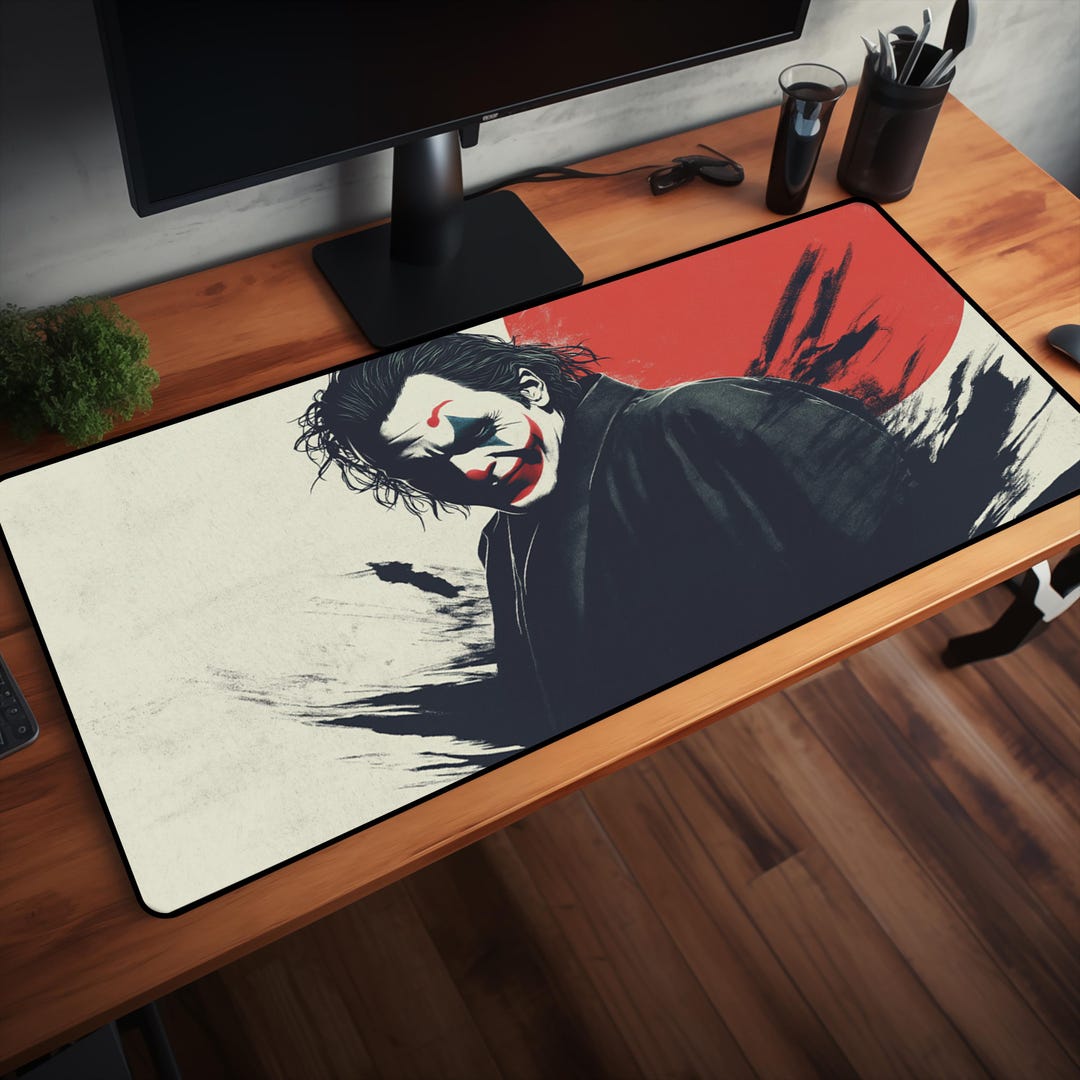Joker-inspired RGB Gaming Mouse Pad Iconic Villain Desk Mat,vibrant and ...