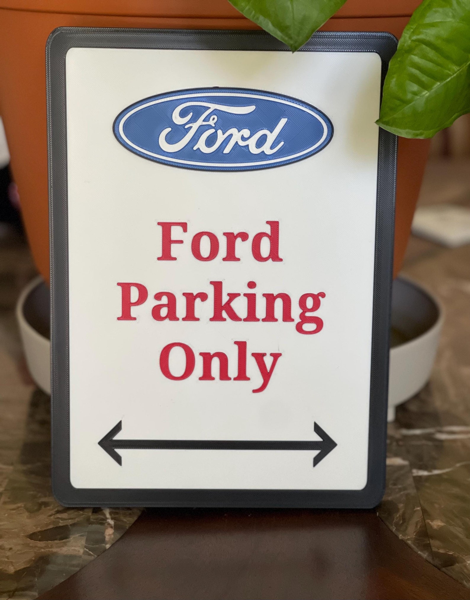 3d-printed "ford Parking Only Plaque" / Home Wall Décor/ Desk Décor ...