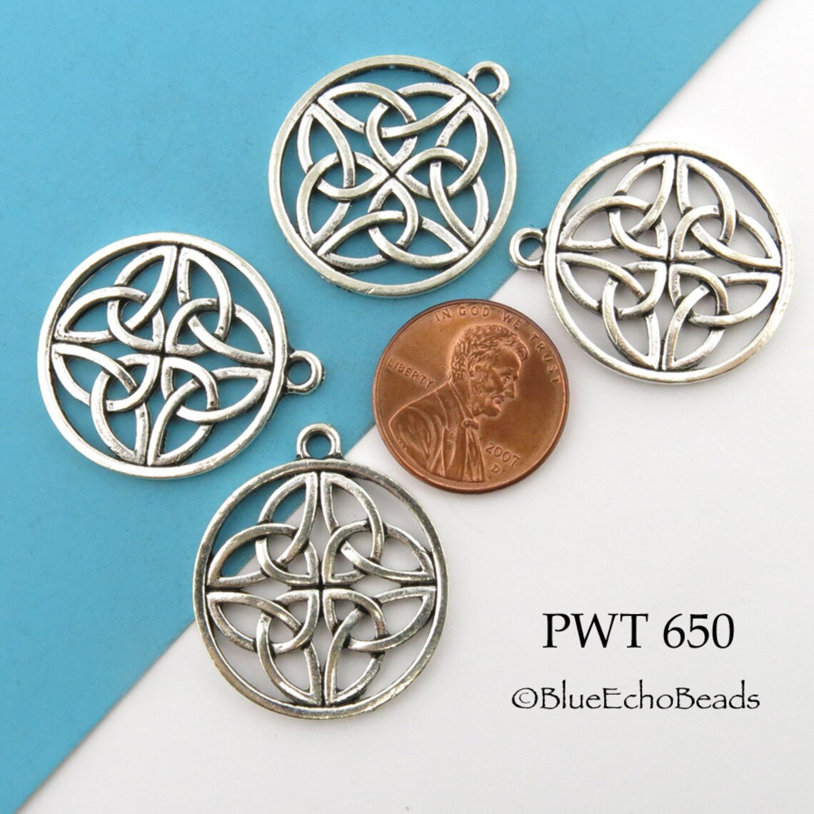 3 Pcs 24mm Celtic Knot Pendant Interlocking Triangle - Etsy