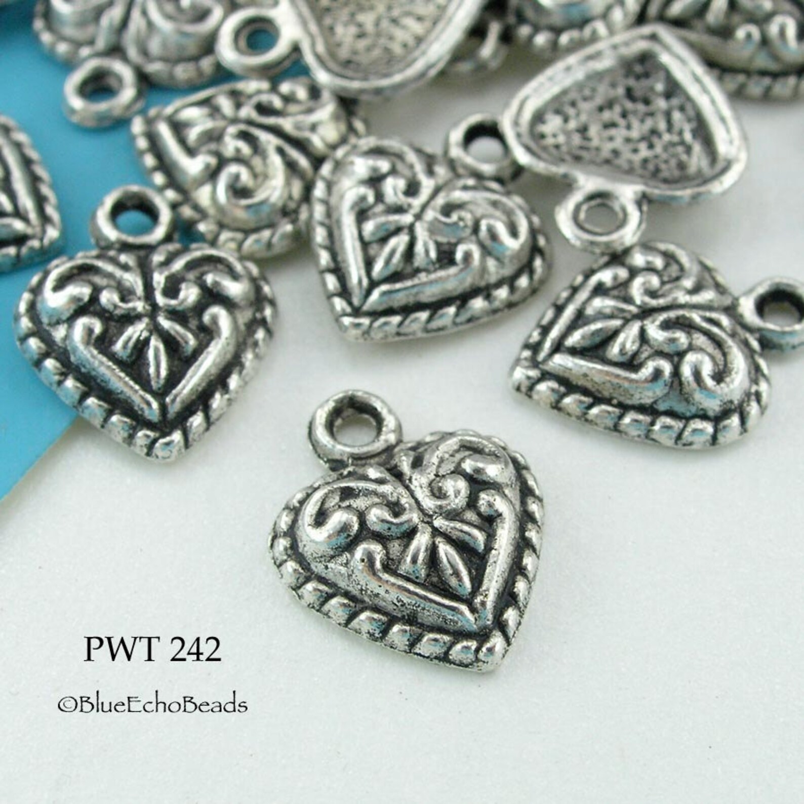 18 Pcs 11mm Small Pewter Heart Charm Heart Charm Antique - Etsy