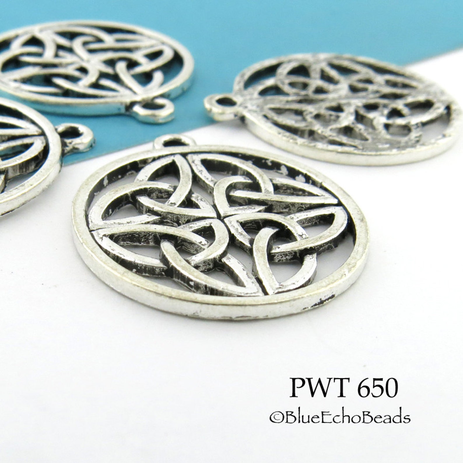 3 Pcs 24mm Celtic Knot Pendant Interlocking Triangle - Etsy
