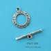 6 Sets - 16mm Flat Pewter Toggle, Pewter Clasp, Silver Tone (PWT 109 ...