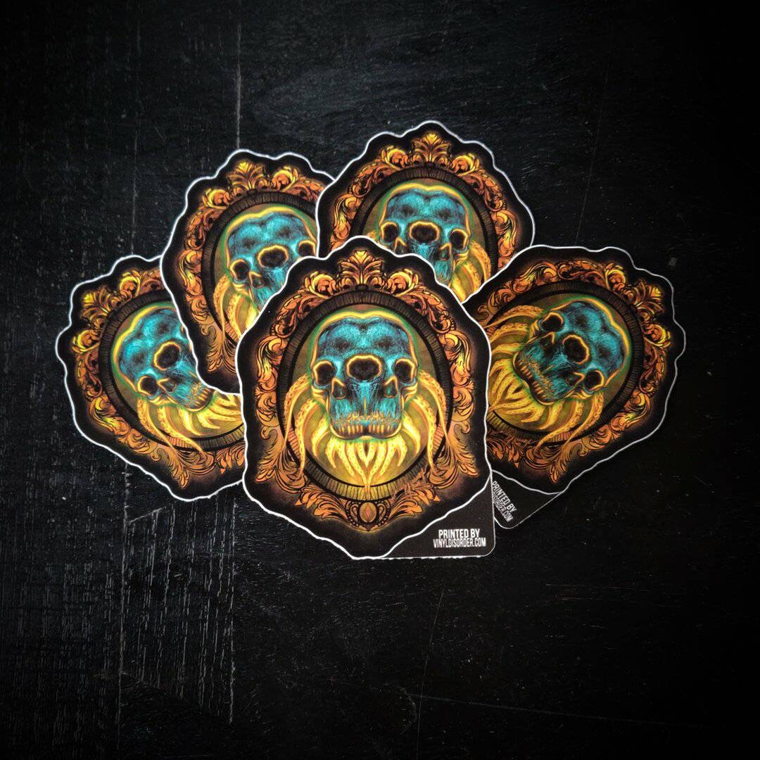 Octo Skull Sticker - Etsy