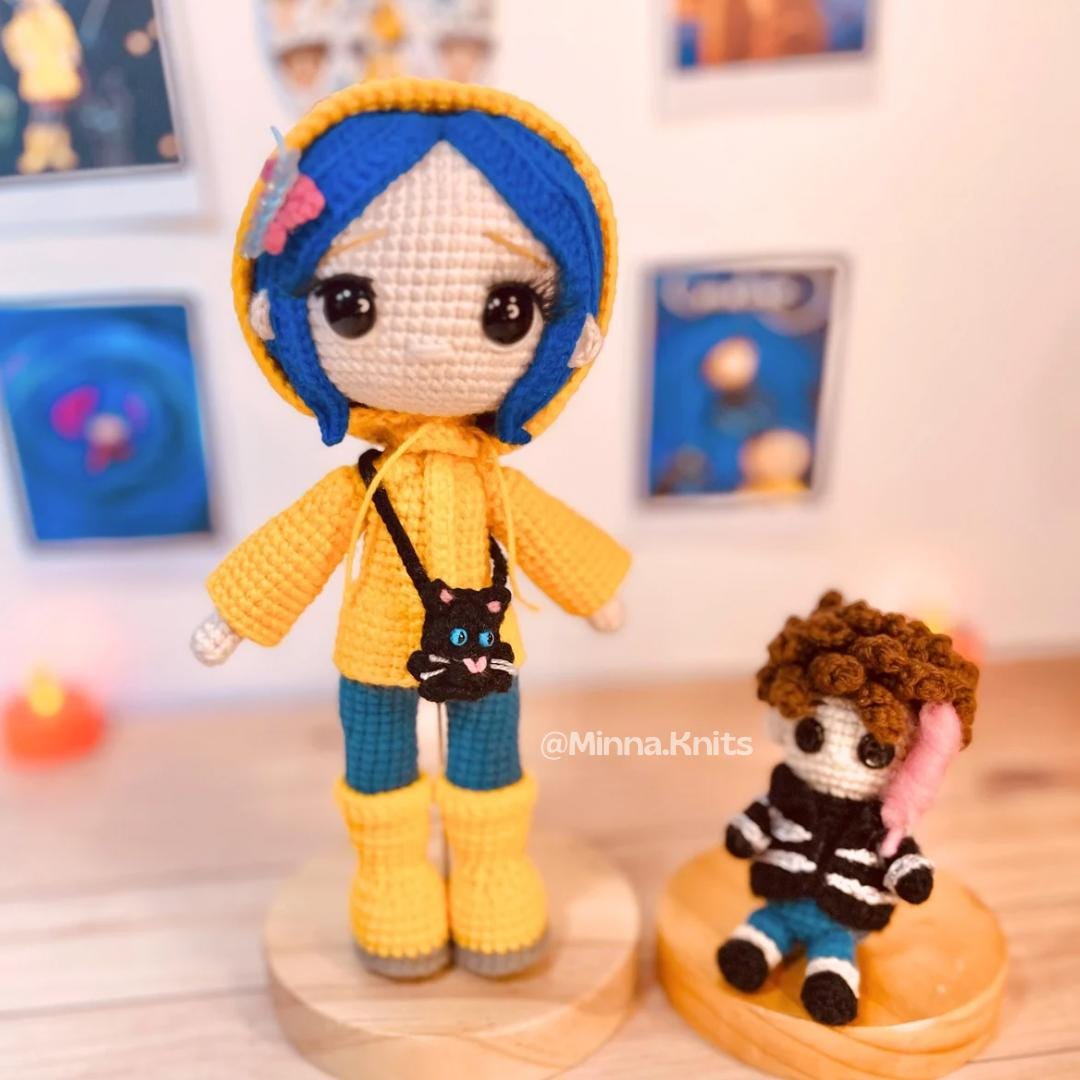 CORALINE and WYBIE / Amigurumi Crochet Doll Patterns in English/ PDF ...
