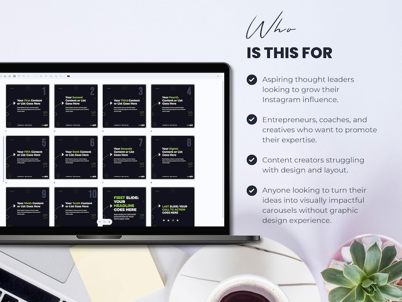 Instagram Carousel Template | Business & Coaches Instagram Carousel ...