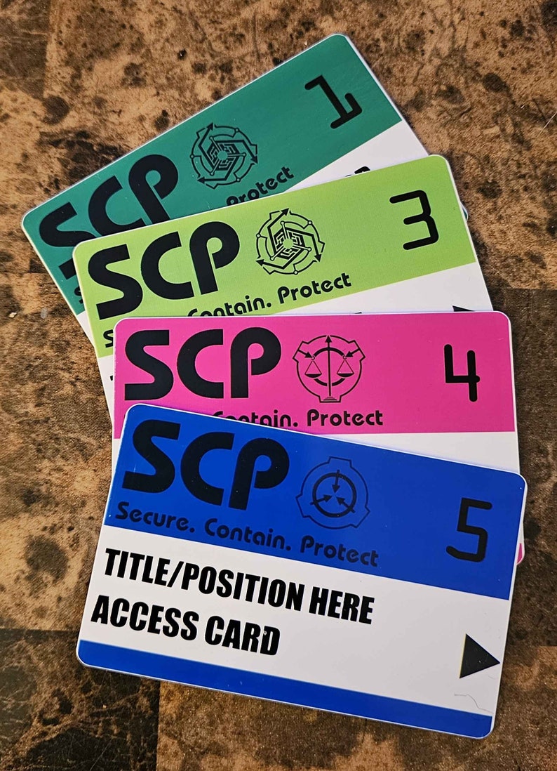 SCP Custom Access Card - Etsy