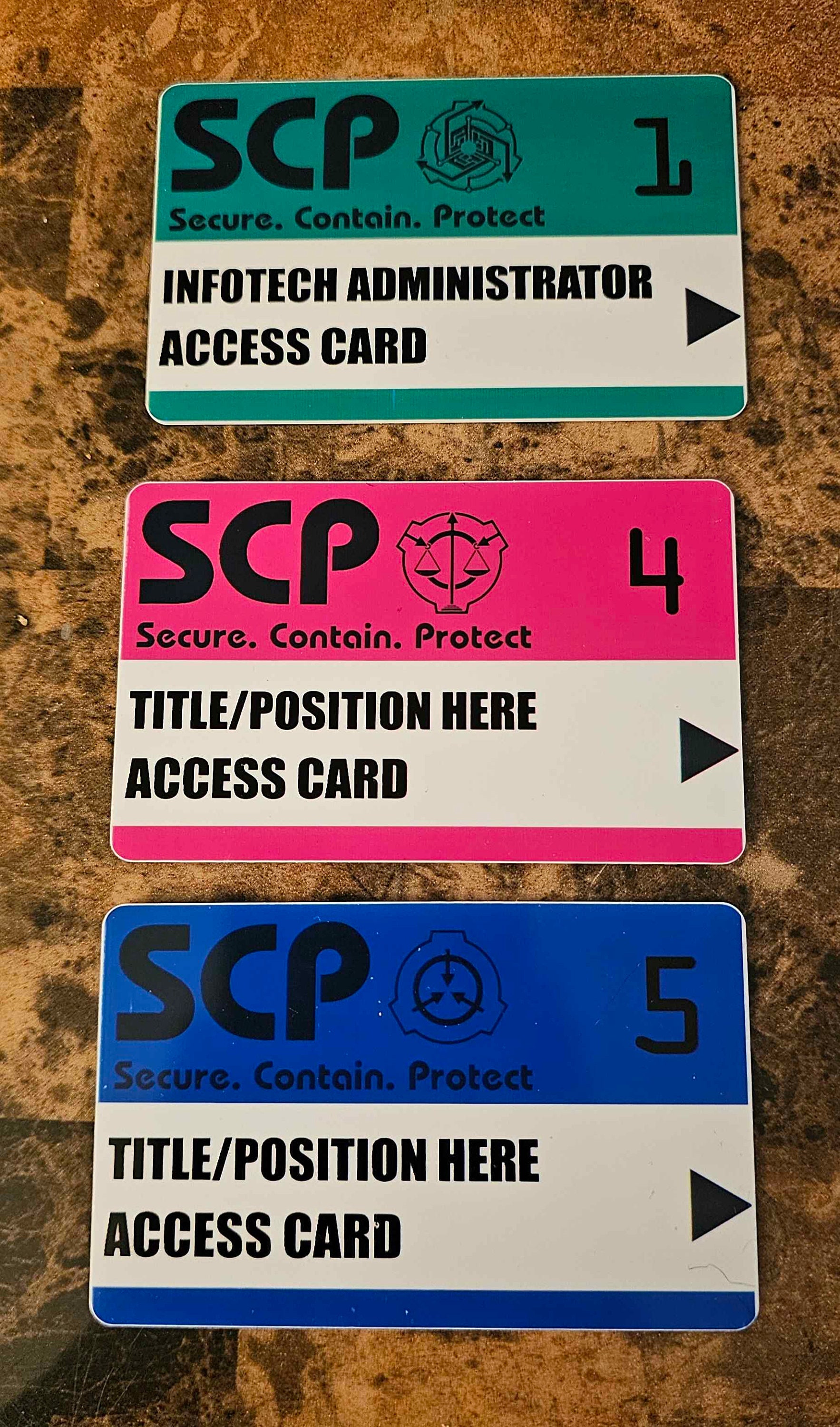 SCP Custom Access Card - Etsy