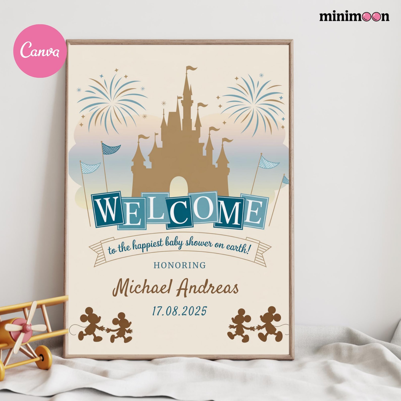 Happiest Baby Shower Welcome Sign, Babyland Theme (instant Download) - Etsy