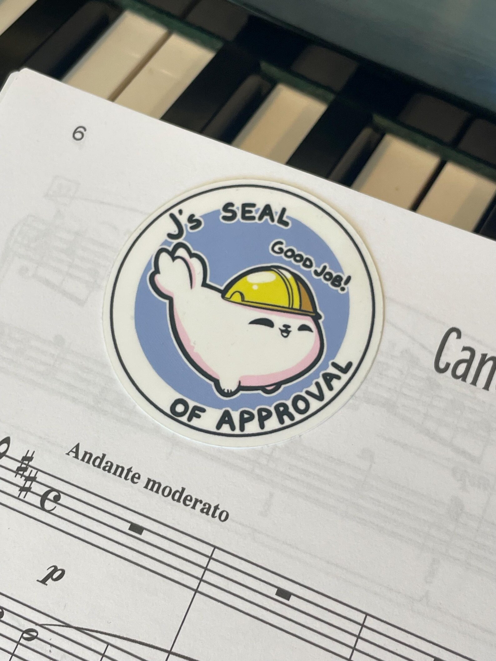 Seal of Approval, 2 Vinyl Sticker Pack 8, Art, Laptop Notebook Water ...