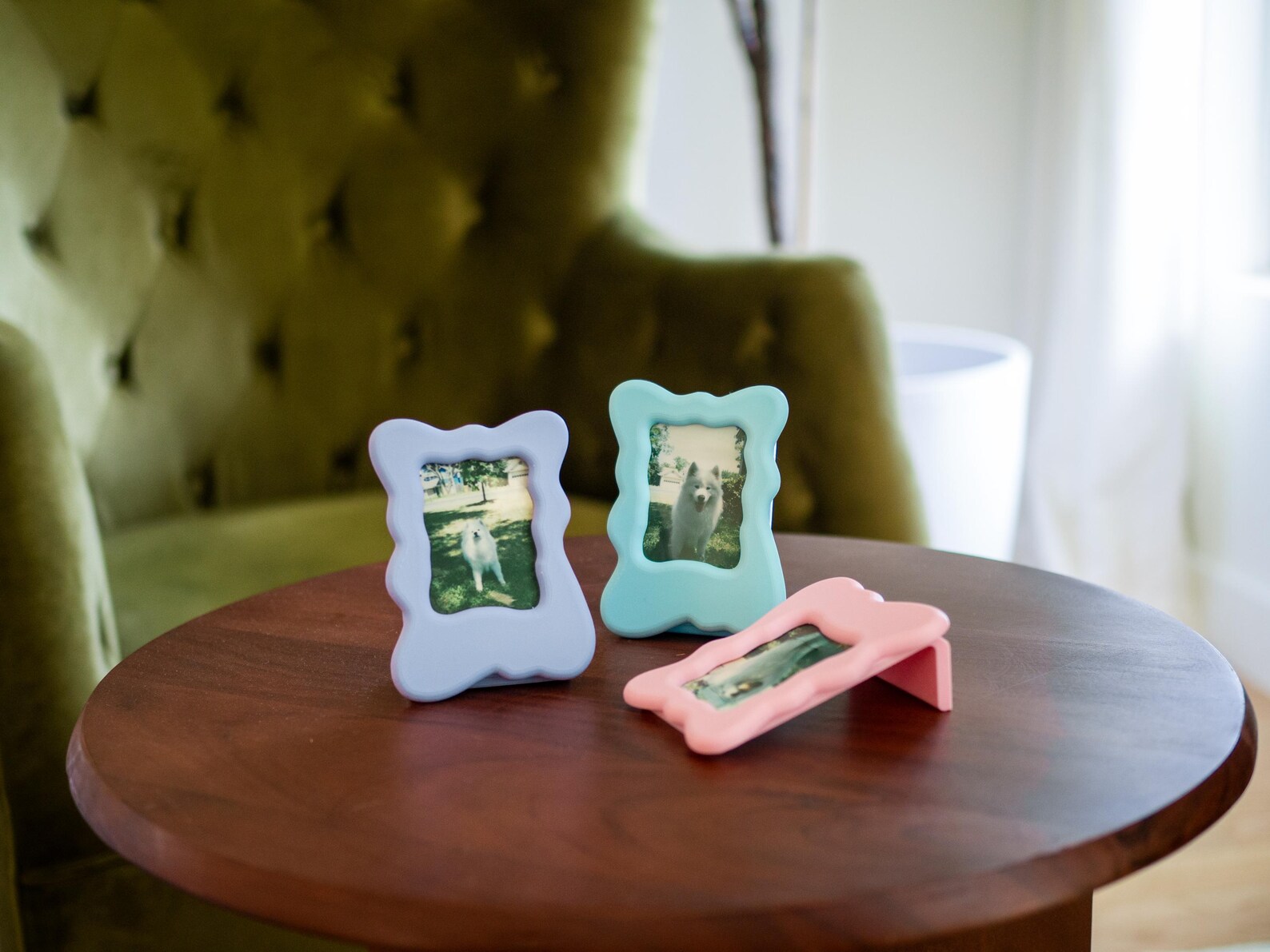 Instax Photo Frame - Wavy Bubble Art Deco Picture Stands Instax ...