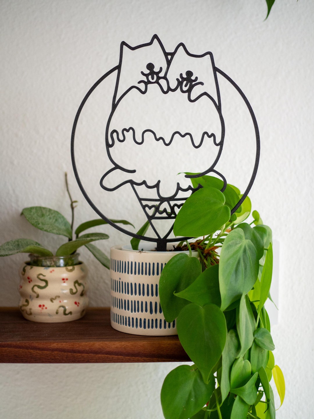 Handmade Plant Trellis - Ice Cream Dogs - for Hoyas, Philodendrons, and ...