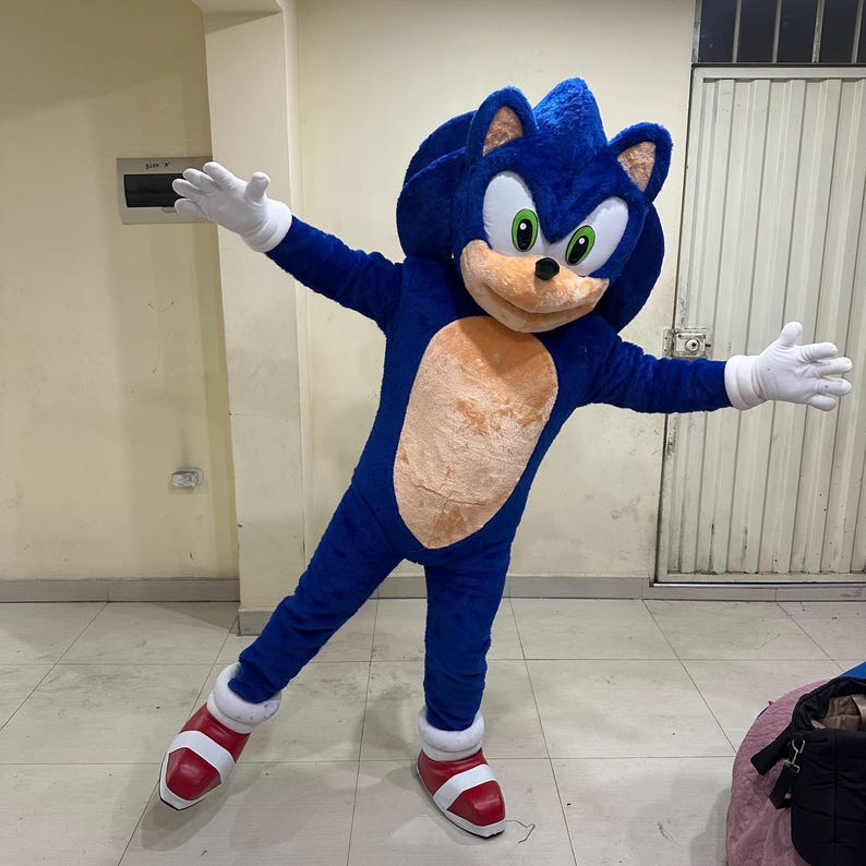 Blue Hedgehog Animal Mascot Costume Mascots Party Event Halloween ...