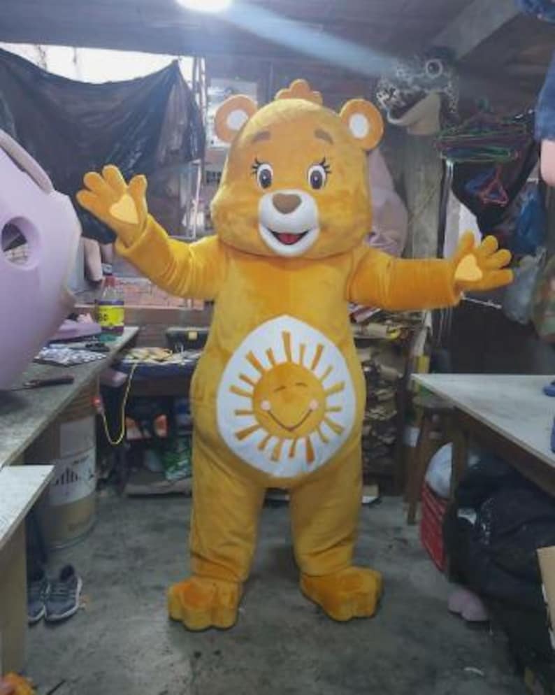 Yellow Bear Animal Mascot Costumes, Mascots Party Event Halloween ...