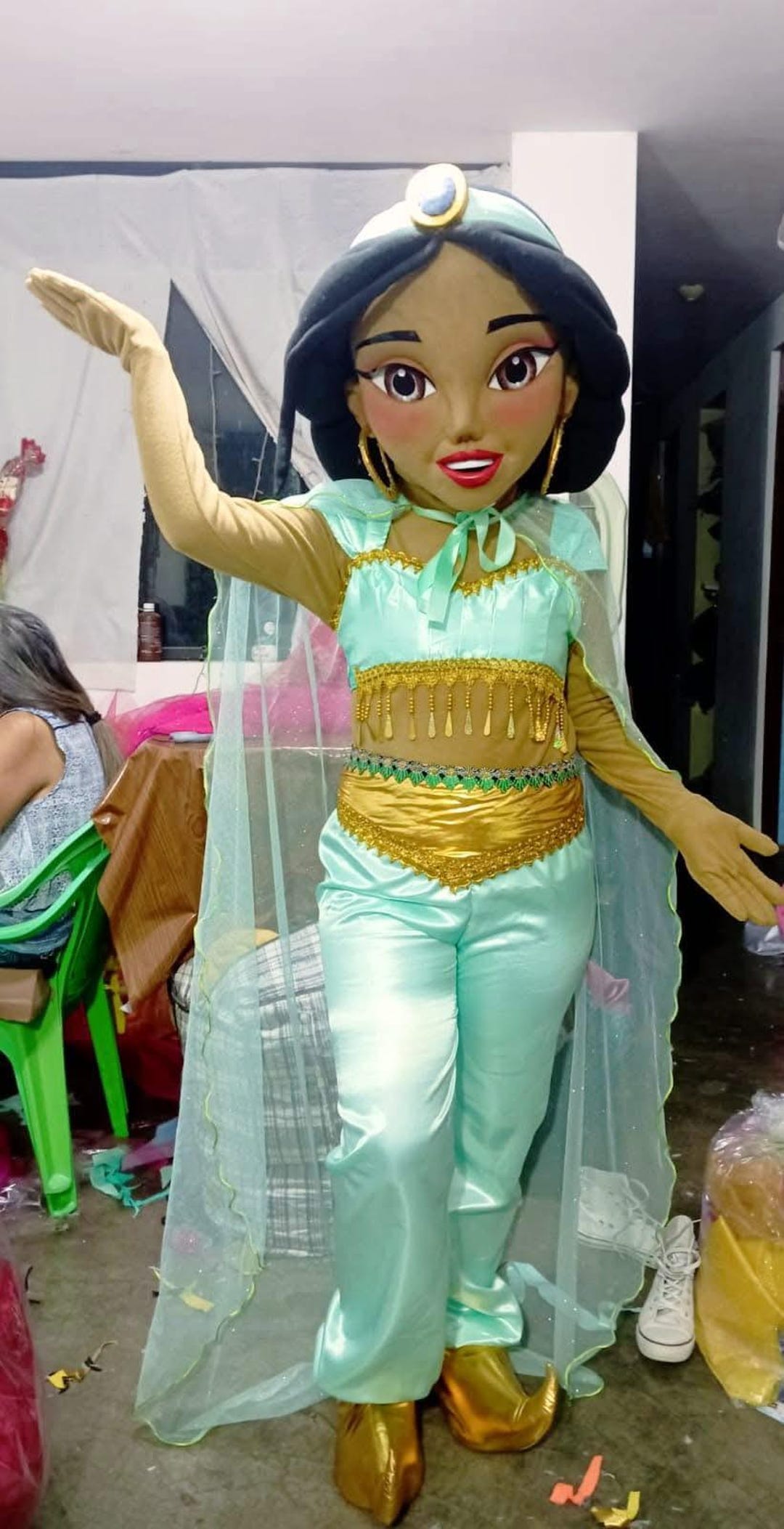 Brunette Princess Cute Mascot Costume Mascots Party Event Halloween ...