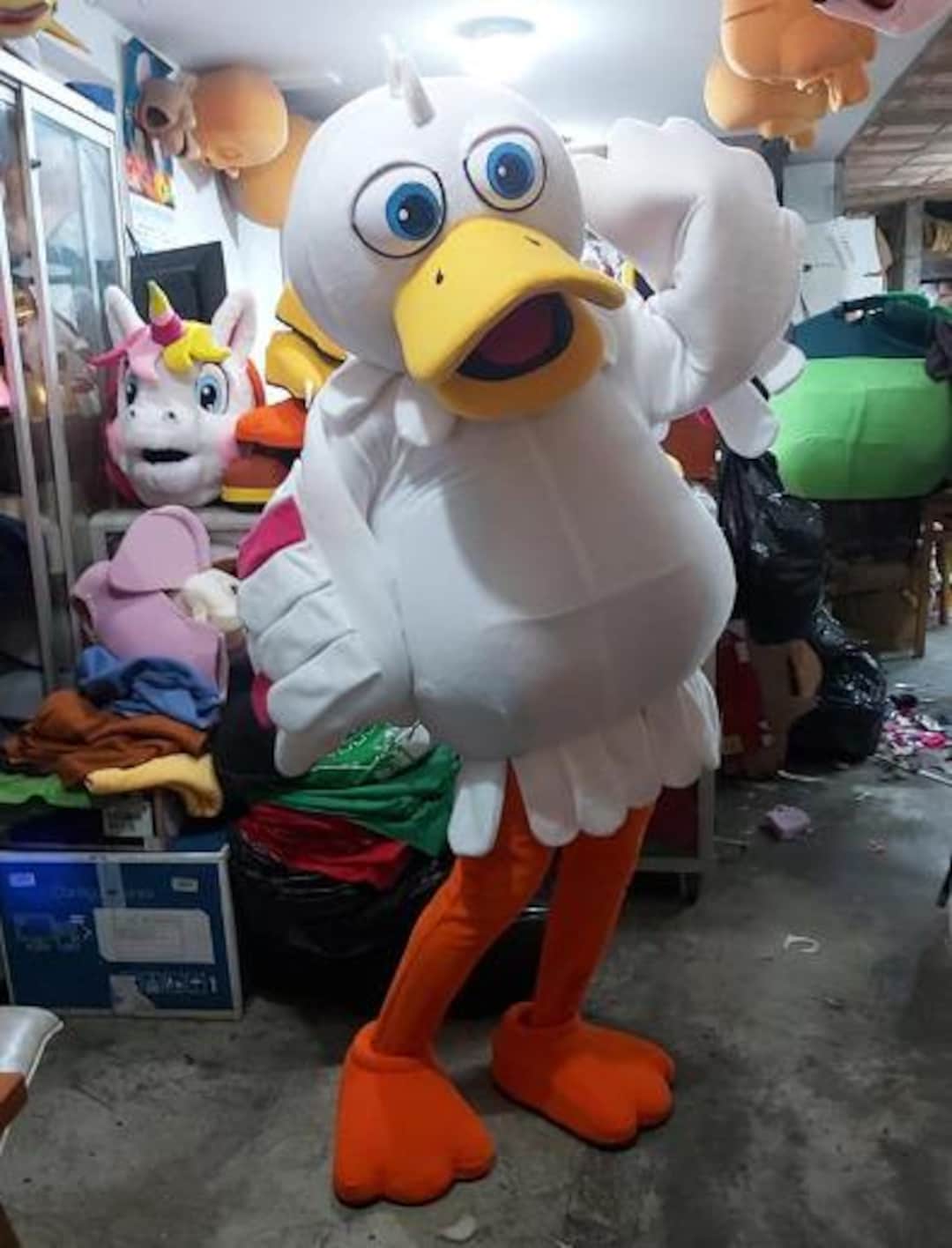 White Duck Animal Costume Mascot Party Event Halloween Events Parties ...