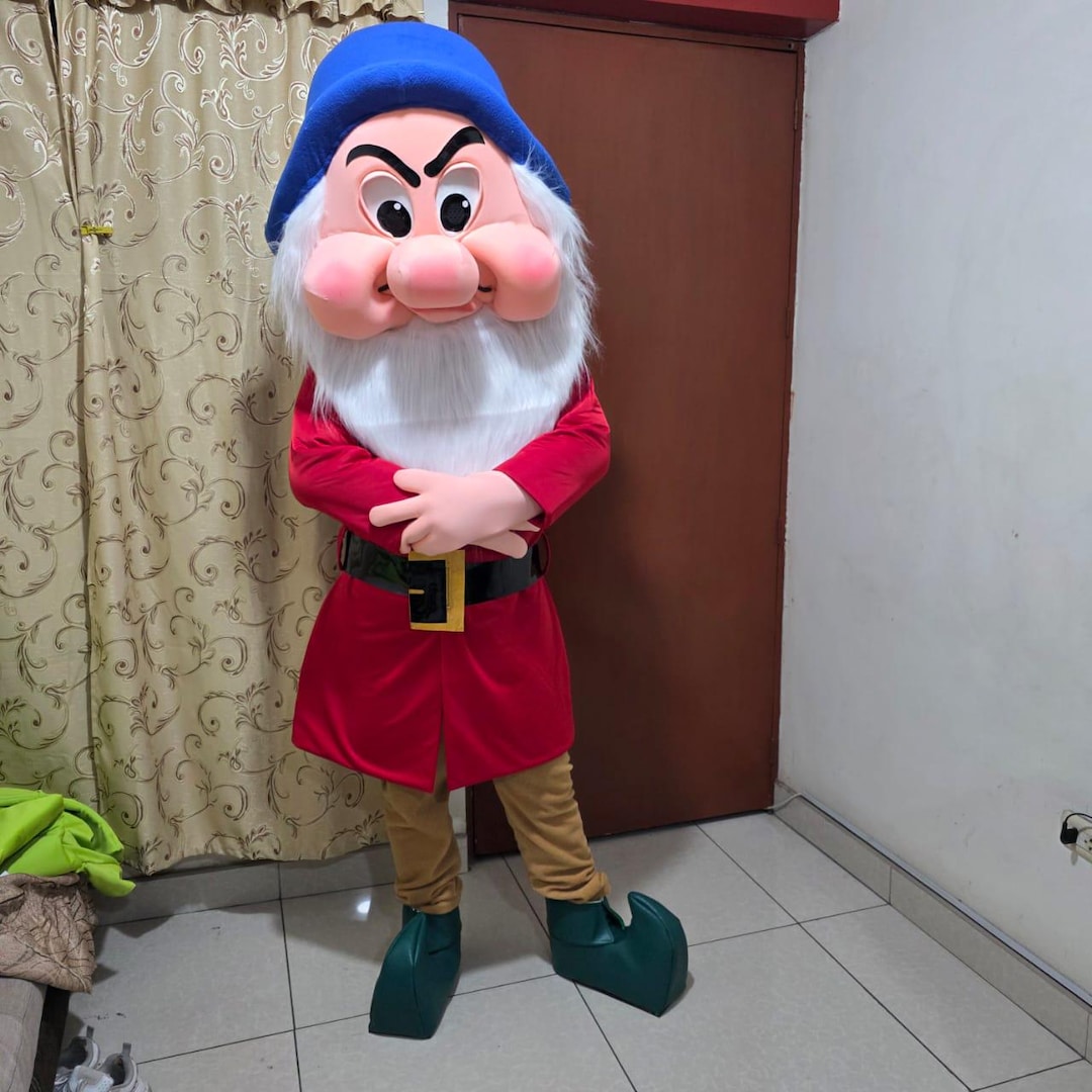 Grumpy Dwarf Inspired Mascot Costume Handmade Seven Dwarfs Style ...