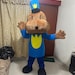 Dog Man Mascot Costume Blue Dog Character Mascot Costume Botarga Event ...