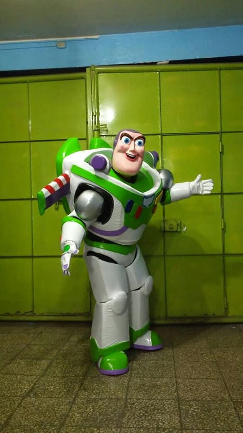 Buzz Fiber Glasshead Mascot Costume, Deco, Theme, Kids, Party, Event ...