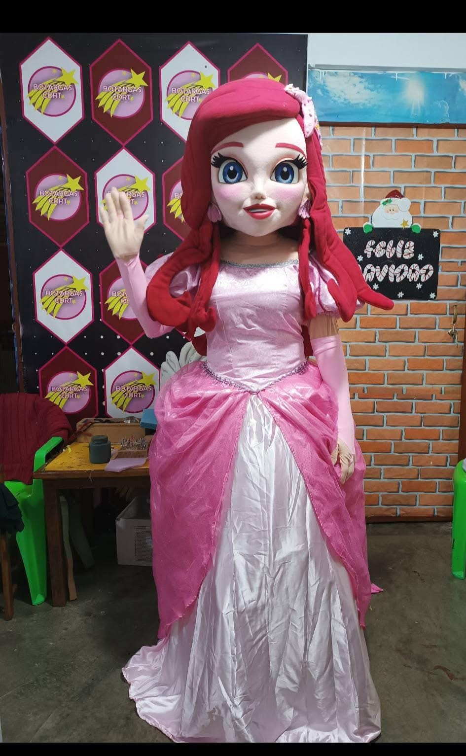 Red Princess Cute Mascot Costume Mascots Party Event Halloween Events ...