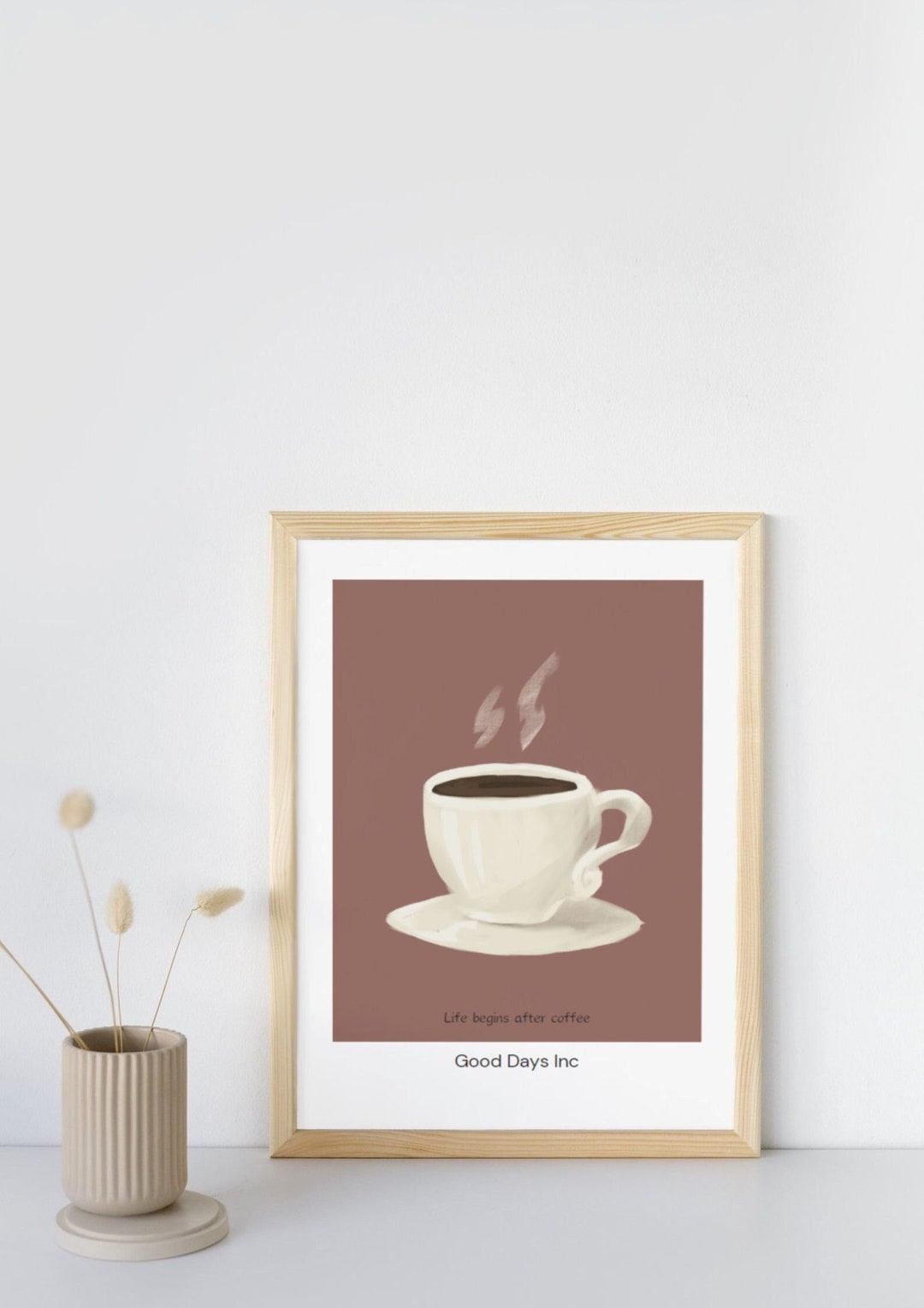 Aesthetic Coffee Wall Poster Coffee Digital Poster Cafe Decor Room ...