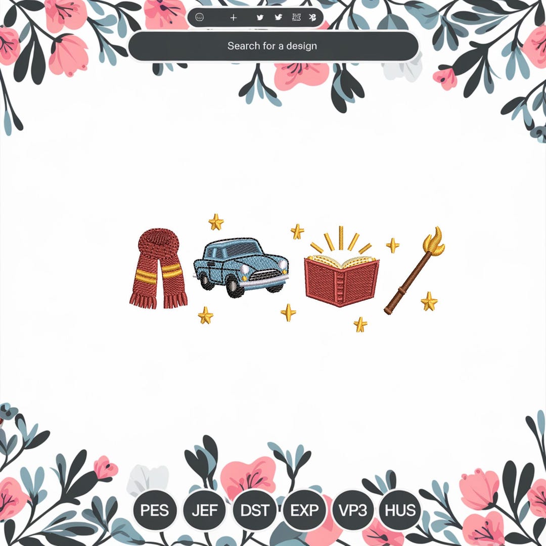 Magic Embroidery Designs, Magic Fantasy Machine Digital Embroidery ...