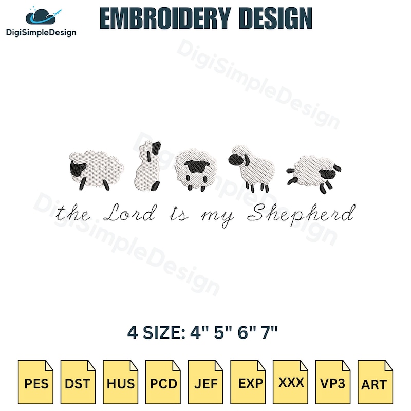 Sheep Embroidery - Etsy