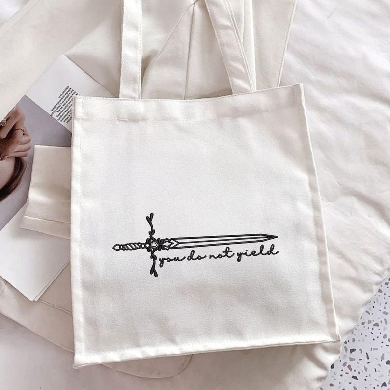 You Do Not Yield Sword Embroidery Design: Bookish Fantasy Pattern (3 ...