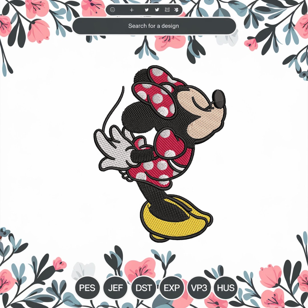 Mouse Girlfriend Embroidery Designs, Mouse Couple Machine Digital ...