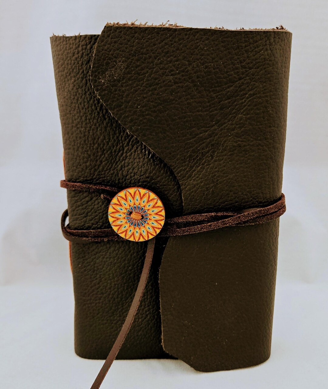 Soft Brown Leather Wrap Around Journal - Etsy