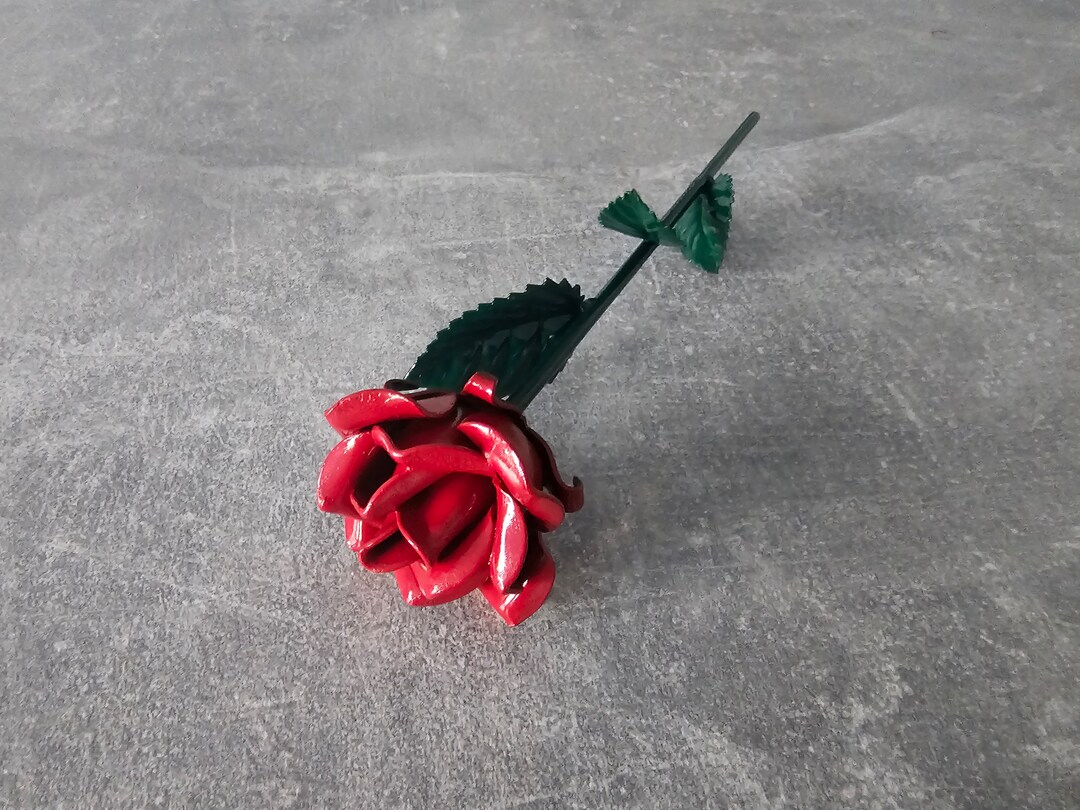 Rose Metal. Anniversary Gift. Valentines Gift.grave Decoration - Etsy
