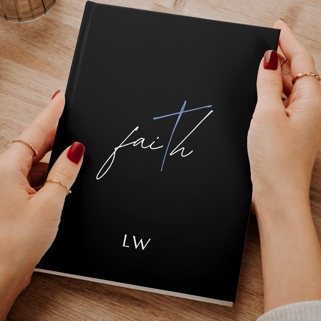 Custom Name Faith Journal With Cross - Personalized Prayer Journal for ...