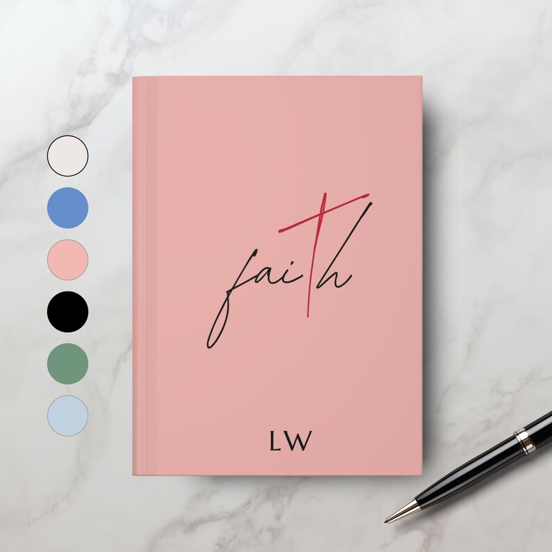 Custom Name Faith Journal With Cross - Personalized Prayer Journal for ...