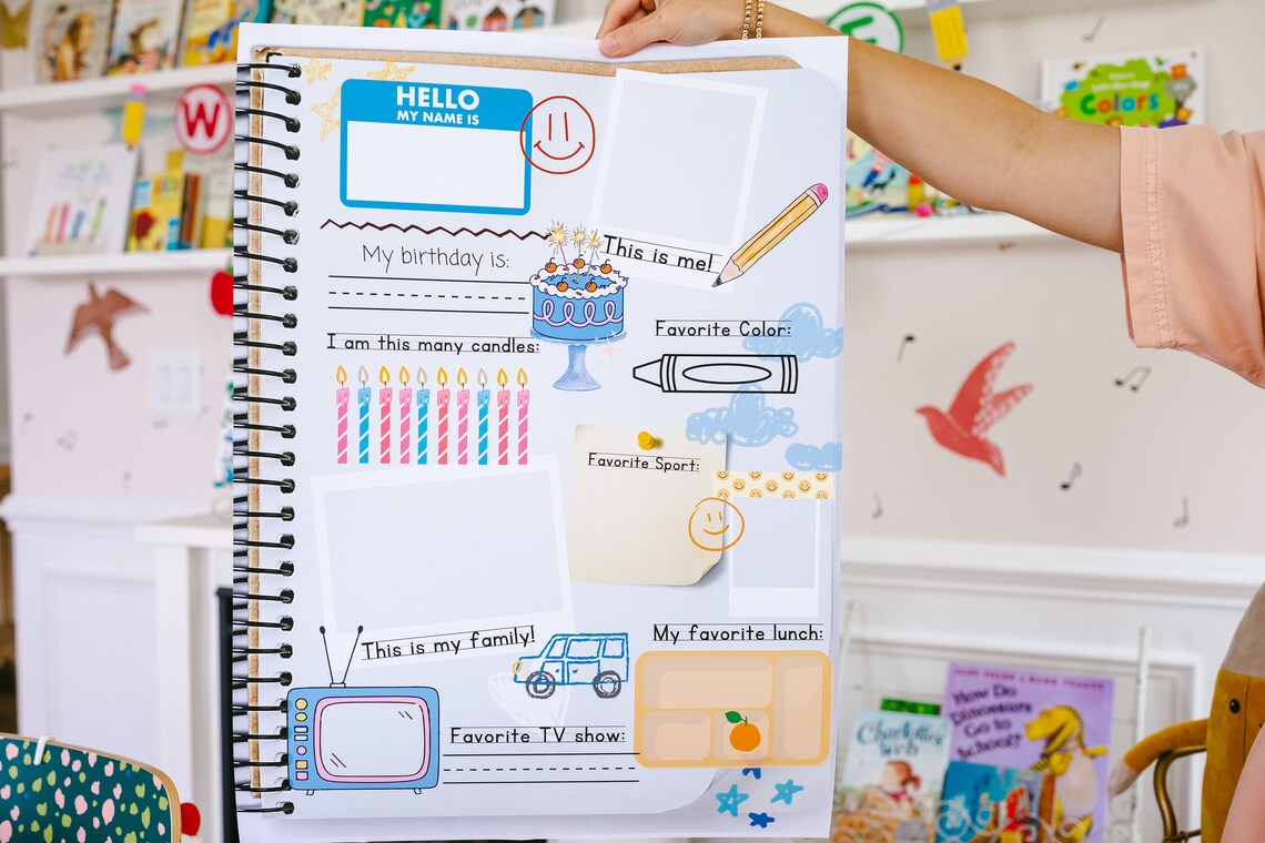 About Me Printable Poster Boy Version, Back to School, Get to Know Me ...