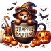 Cute Halloween Teddy Bears in Cups, Watercolor Clipart Bundle, Mug ...
