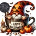 Scary Halloween Tea Cups, Watercolor Clipart Bundle, Cute the Mug ...