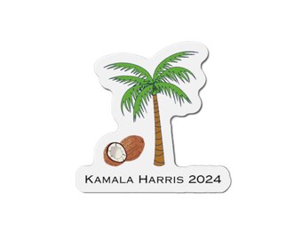 Kamala Harris 2024 Coconut Tree Sticker - Etsy