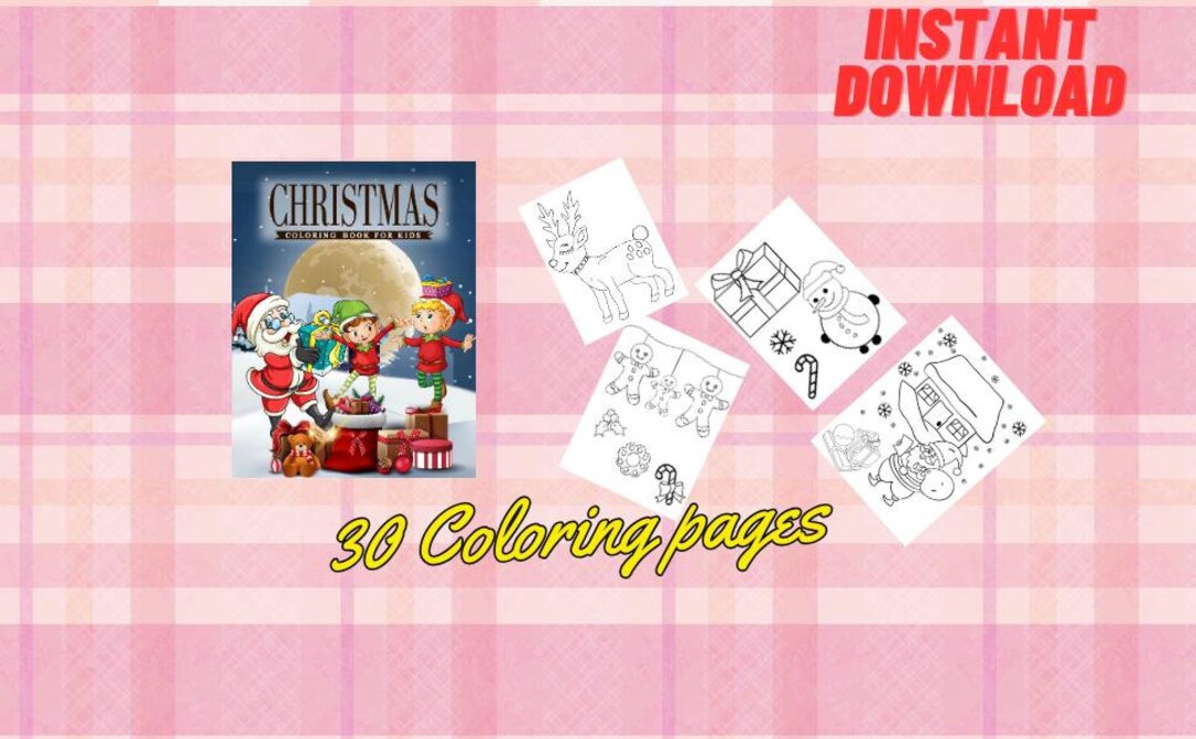 Christmas Coloring Pages | 30 Festive Designs (digital Download) - Etsy