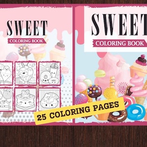 Sweet Coloring Pages - Etsy