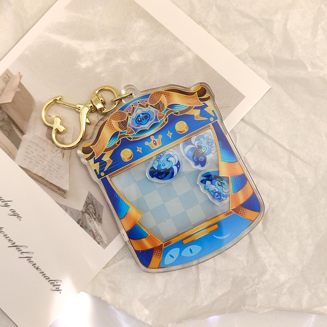 Shadow Milk Cookie Shaker Keychain, Cookie Run Keychain, Cookie Run ...